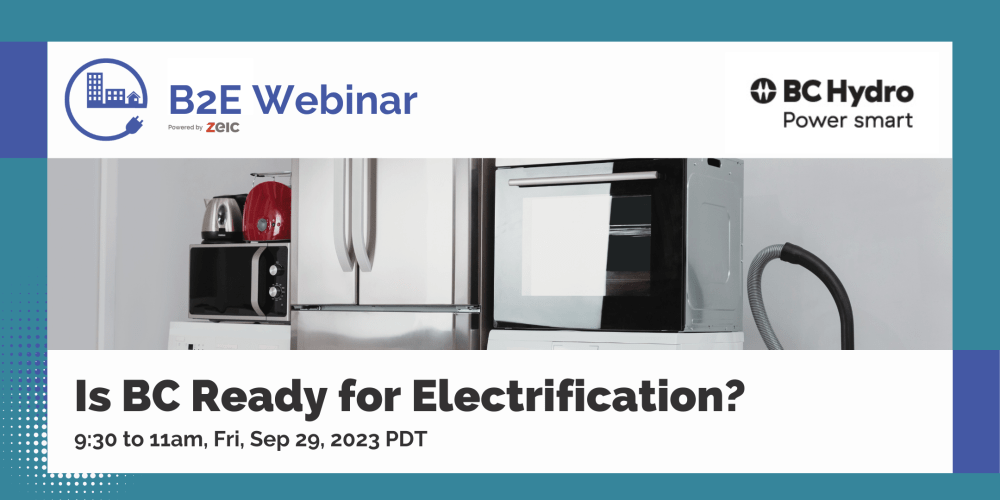Is BC Ready for Electrification? | B.C. Green Building Event Calendar